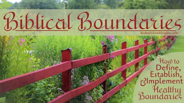 The Biblical Boundaries Series - His Dearly Loved Daughter Ministries