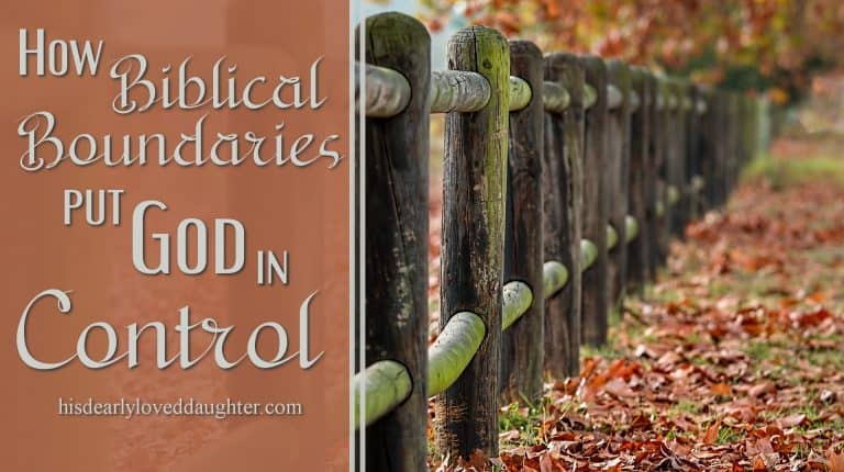 The Biblical Boundaries Series - His Dearly Loved Daughter Ministries